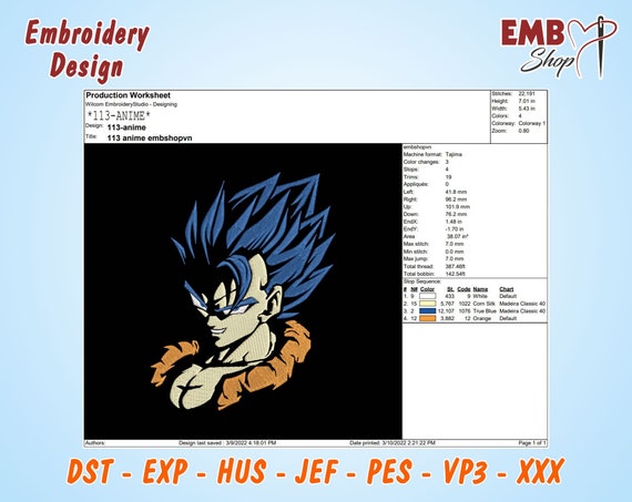 Digital Drawing & Illustration Embroidery designs file dragon anime Emb ...