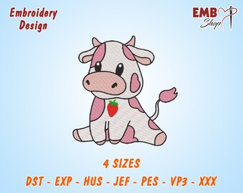 Cow Embroidery - Etsy
