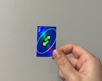 Blue Reverse Uno Card - Etsy