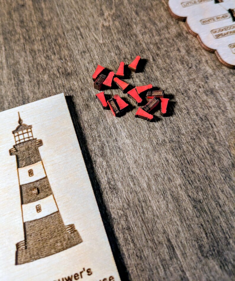 Customizable Michigan Lighthouse Tracking Map - Etsy