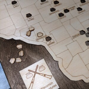 Wisconsin Curling Map - Etsy