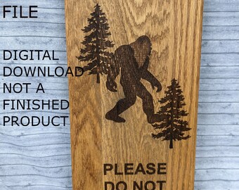 Bigfoot Sasquatch Sign / .dxf .svg Digital Download Laser Cnc - Etsy