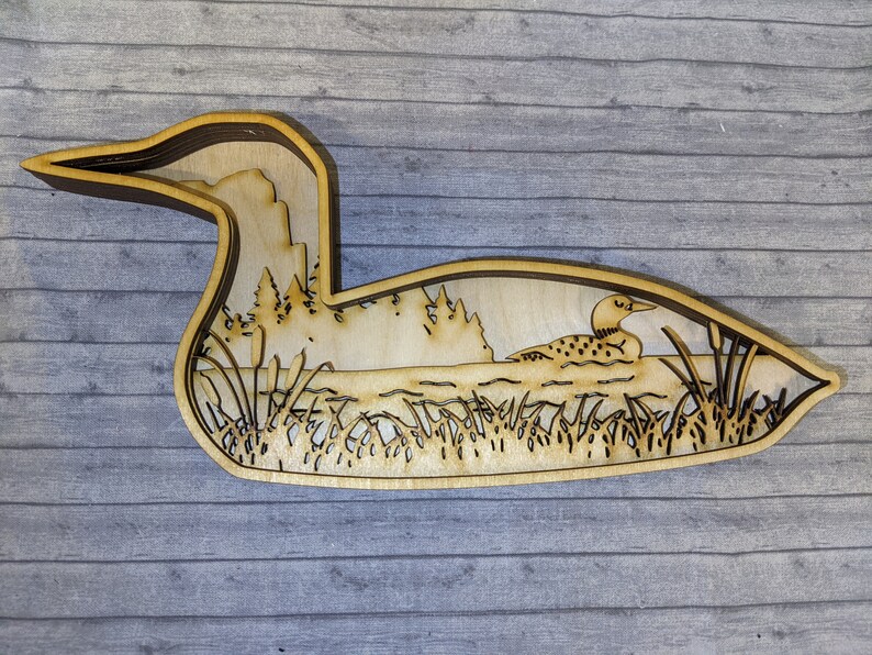 Layered Loon SVG Digital File - Etsy