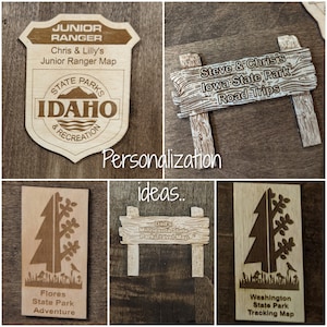 Customizable Washington State Park Map - Etsy