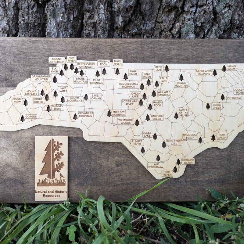 Trail Map North Carolina - Etsy