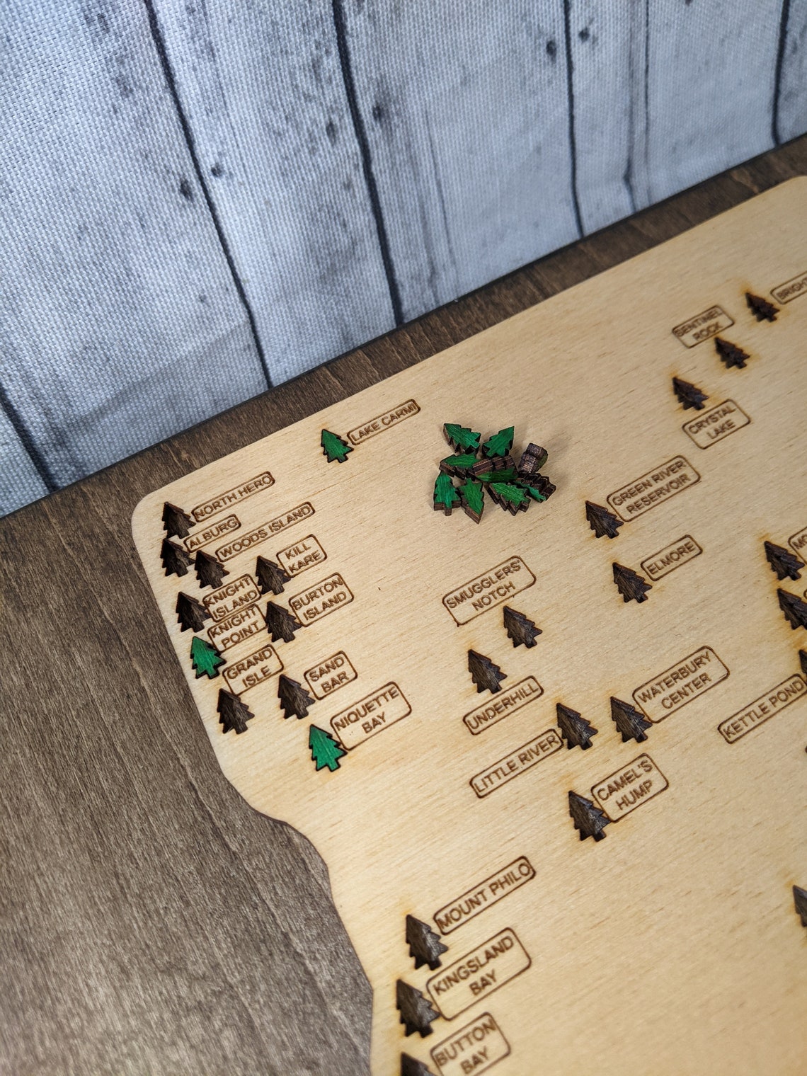 Customizable Vermont State Park Tracking Map - Etsy