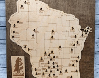 WI State Park Adventure Checklist WITH Pen // Wisconsin State Park ...