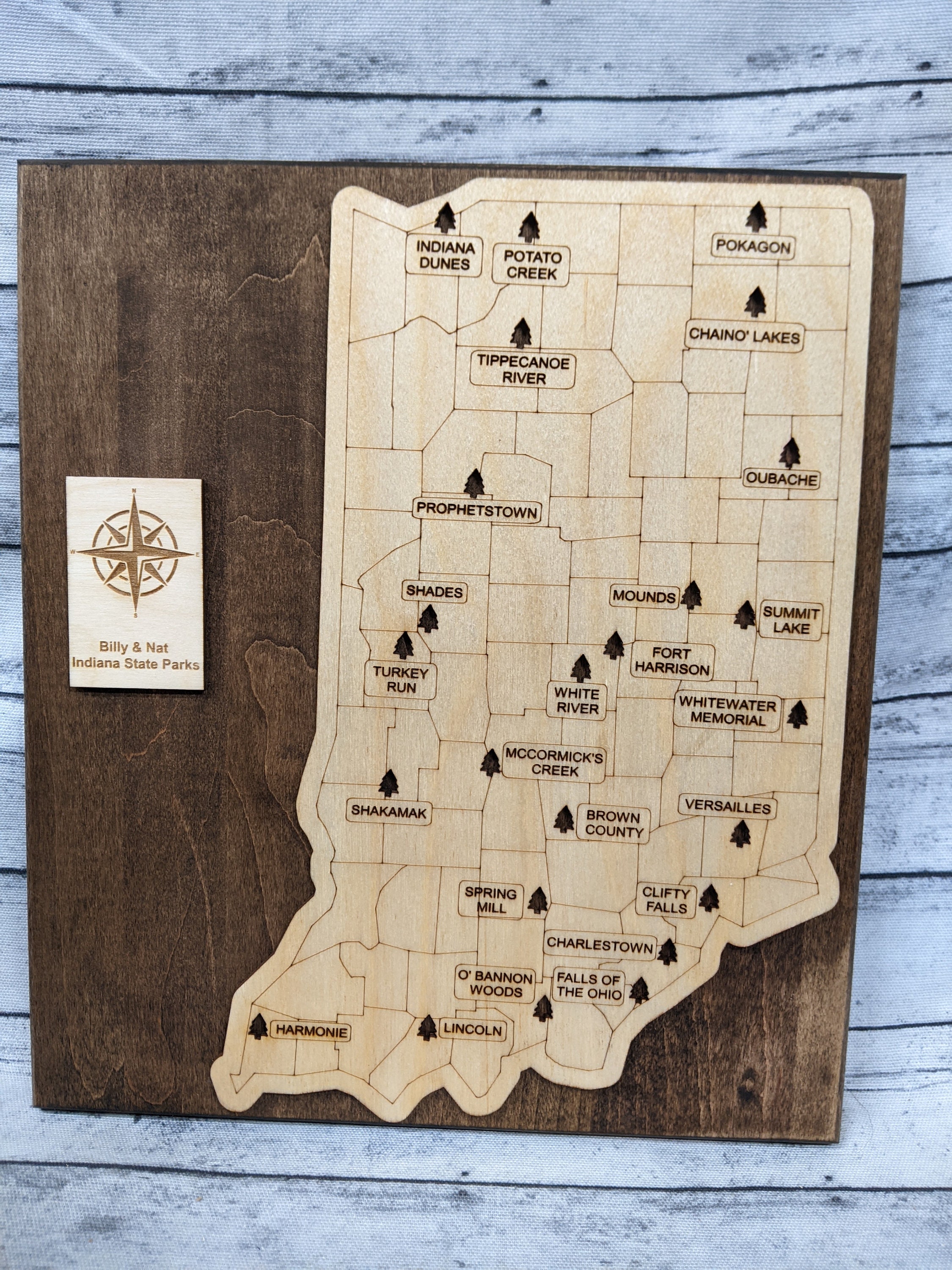 Southern Indiana State Parks Map