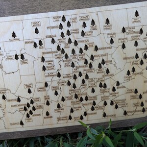 Customizable Pennsylvania State Park Tracking Map - Etsy