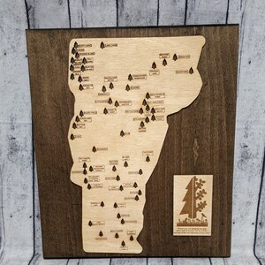 Customizable Vermont State Park Tracking Map - Etsy
