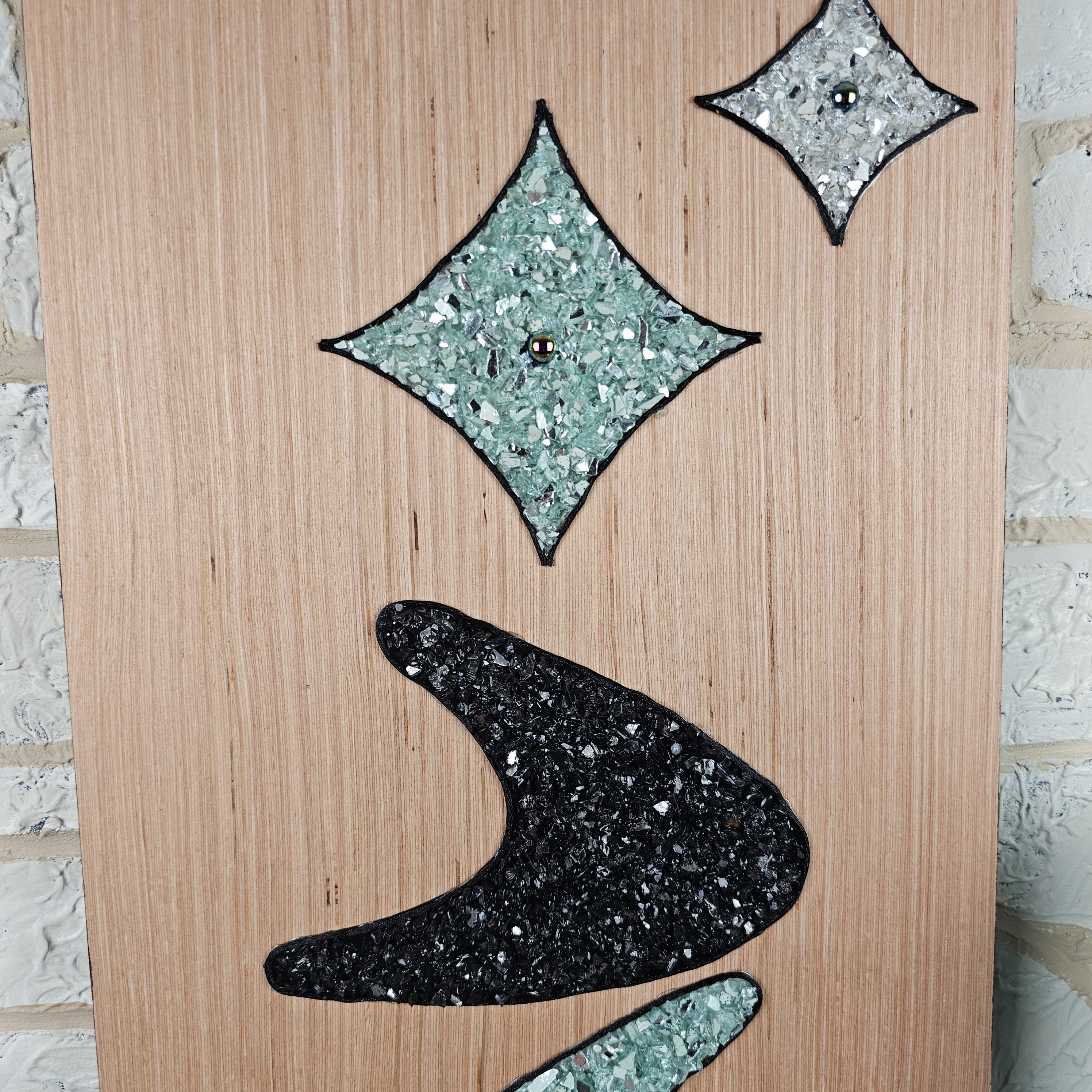 Atomic Boomerang Satellite Gravel Art | Mid Century Atomic Art | MCM ...