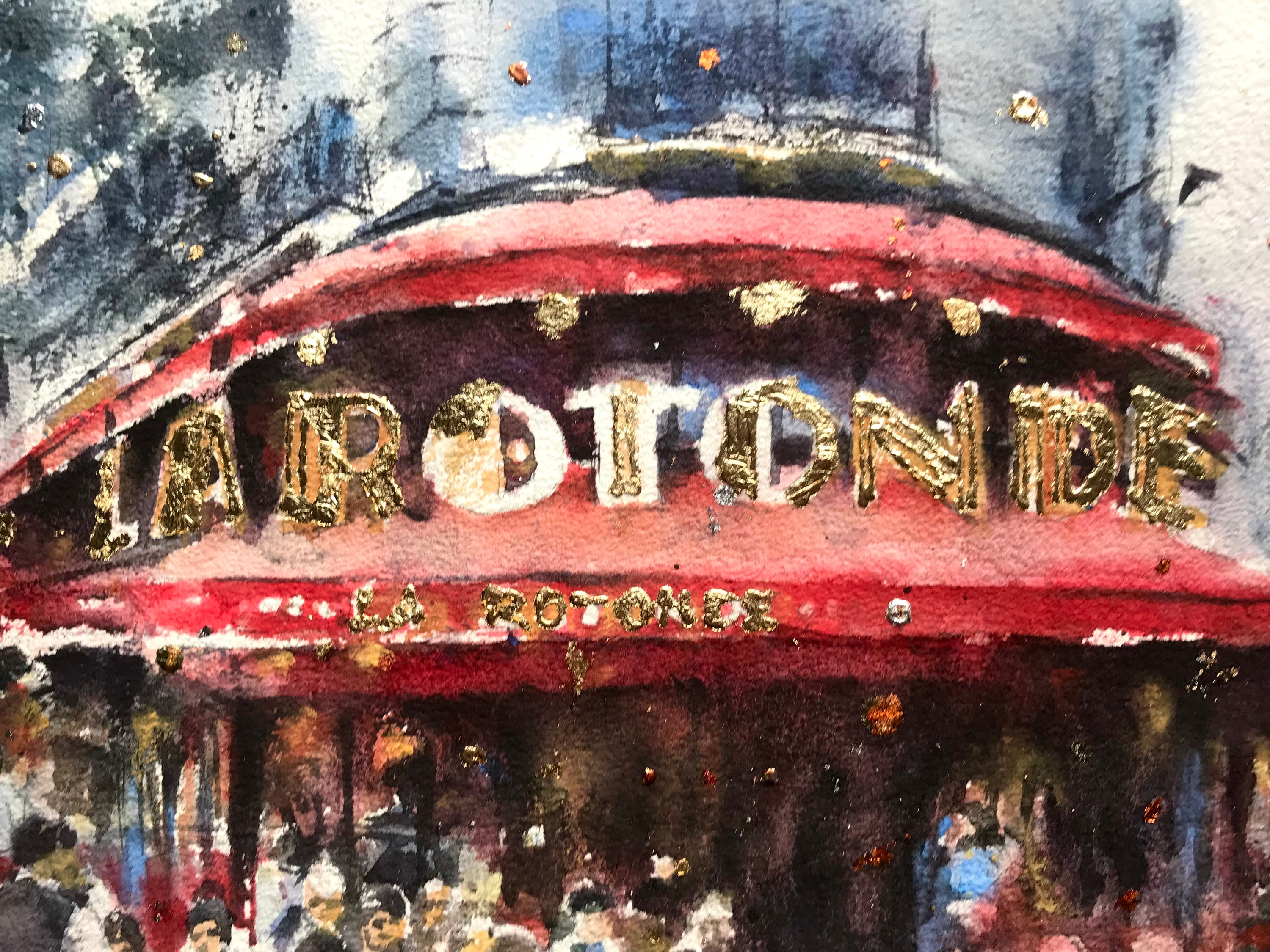 Cafe De La Rotonde Paris France Original Watercolour Painting of Cafe ...