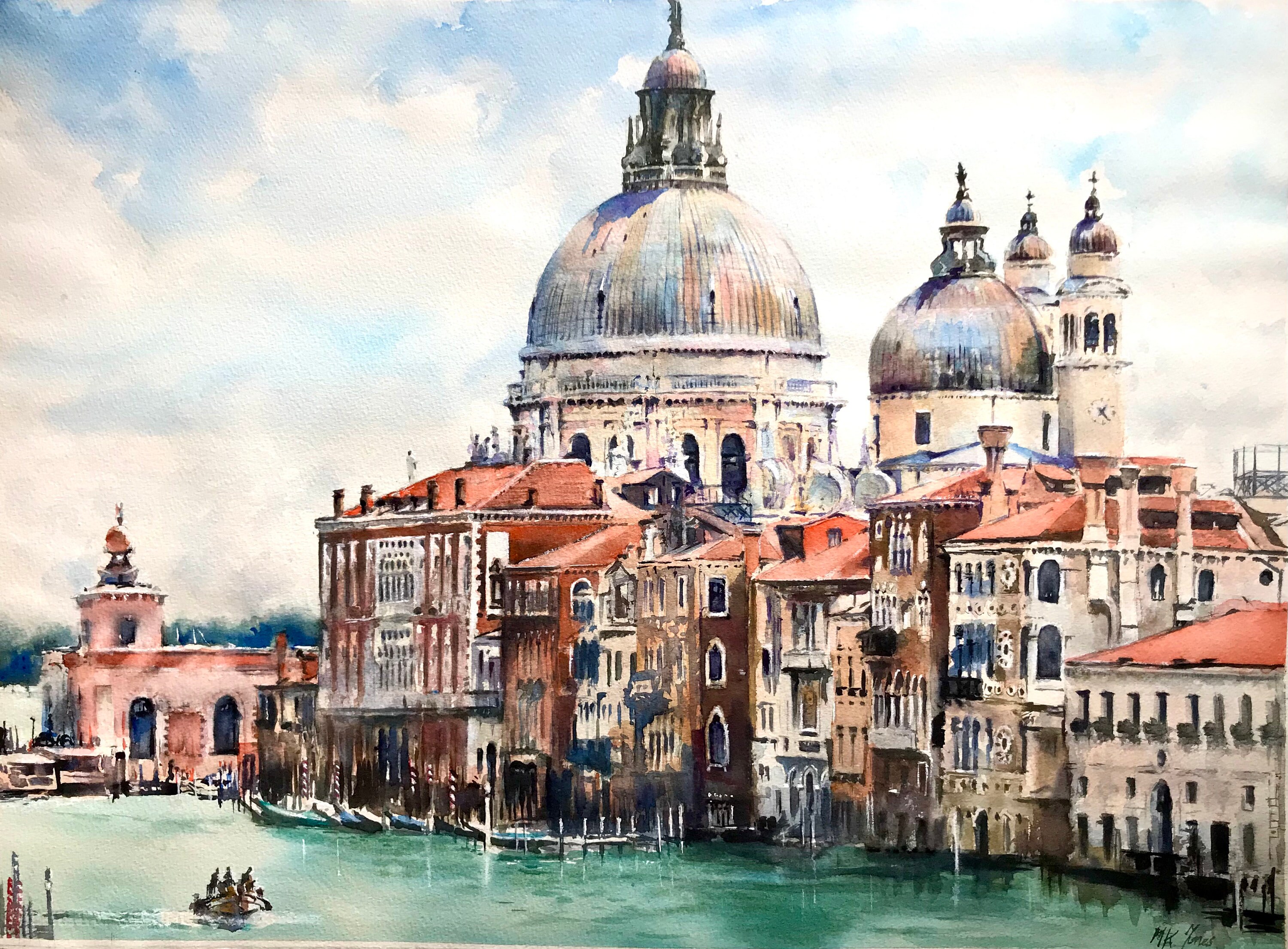 Original Large 30x22 Inch Painting of Grand Canal in Venice - Etsy