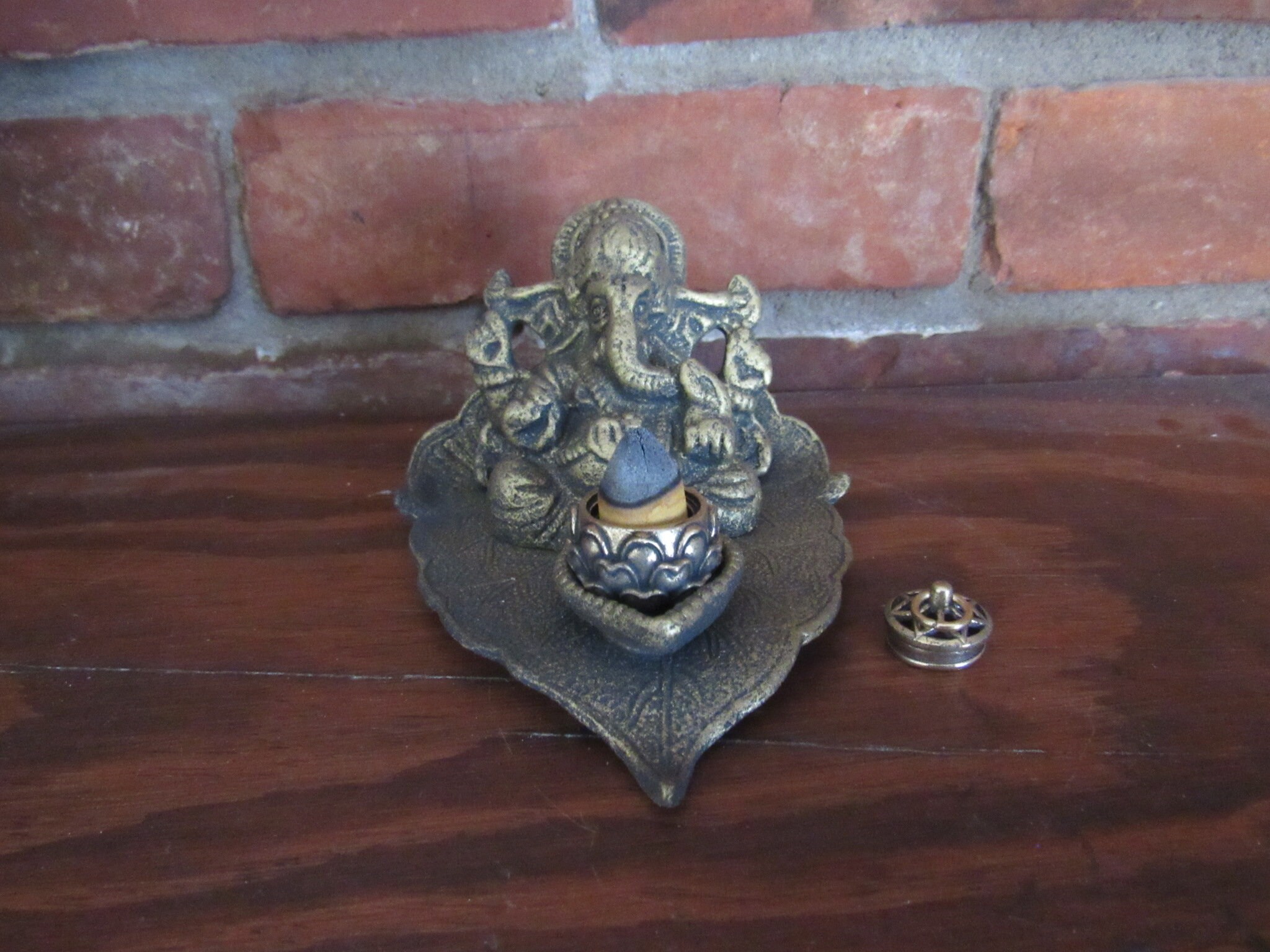 Antique Bronzed Ganesha, god of Wisdom, Success and Good Luck Cone ...