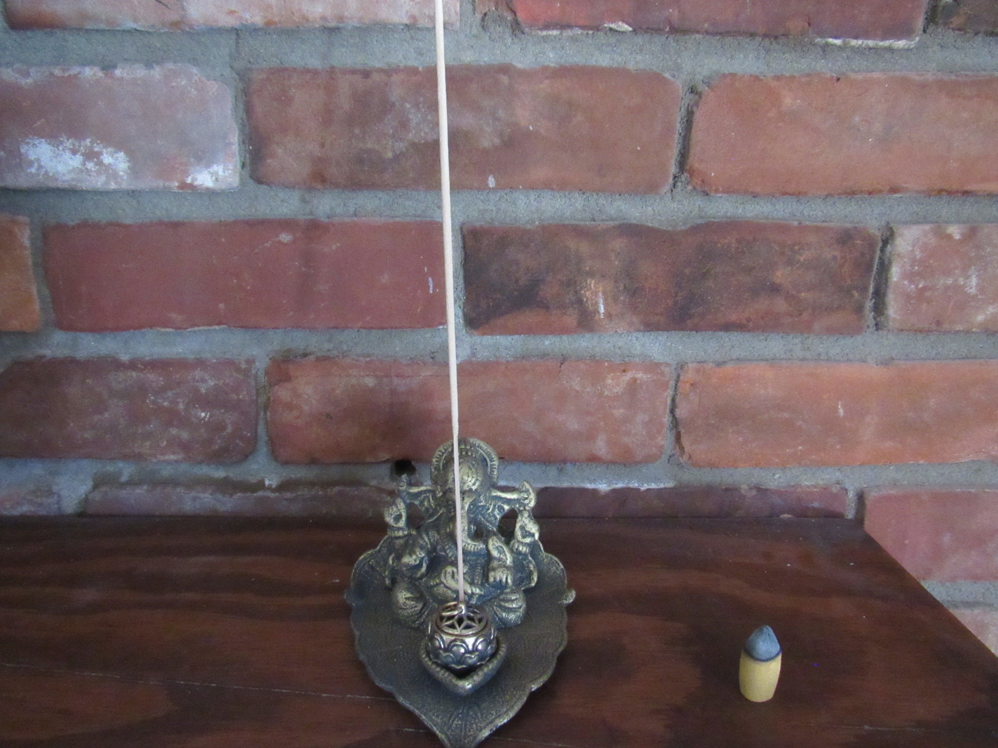 Antique Bronzed Ganesha, god of Wisdom, Success and Good Luck Cone ...