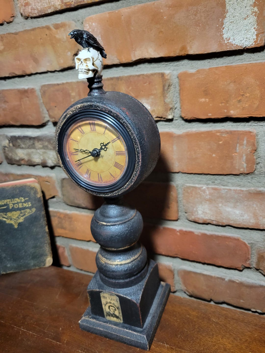 Edgar Allan Poe Style Clock - Etsy