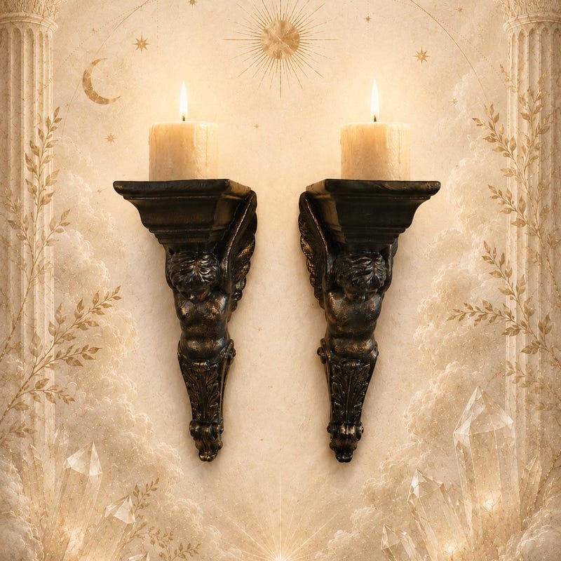 Pair Cherub Wall Sconces - Etsy