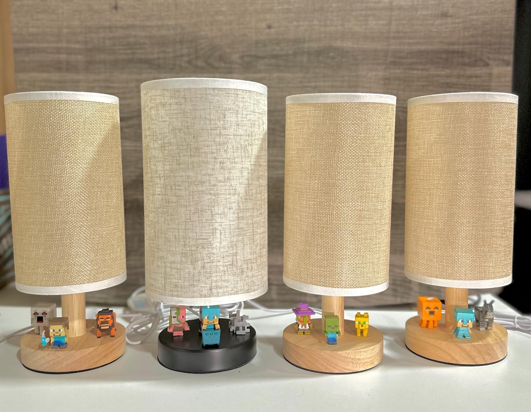 Minecraft Lamp - Etsy