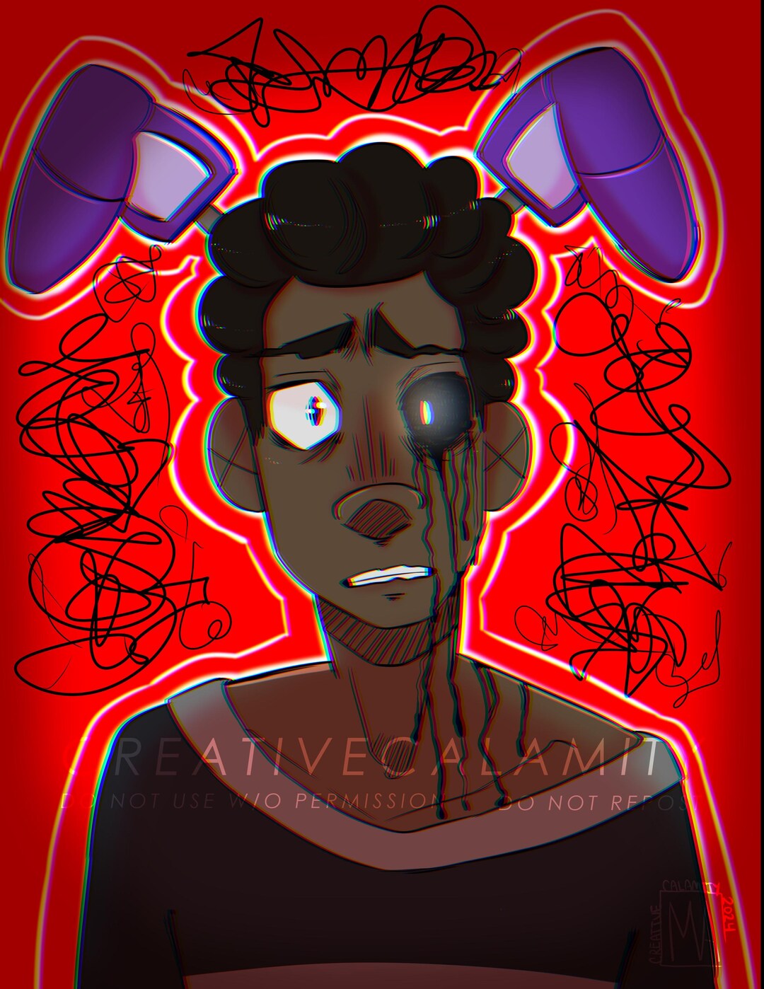 Bonnie Child FNAF Art Print - Etsy