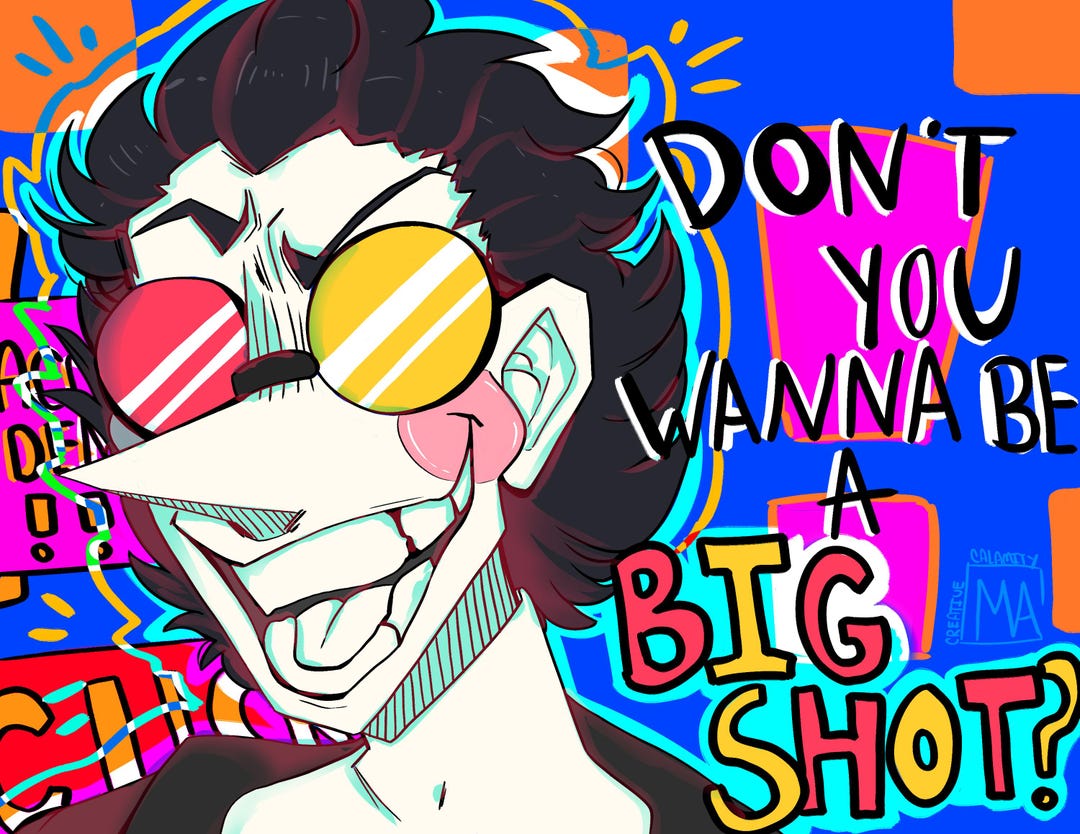 BIG SHOT Spamton Deltarune Art Print - Etsy