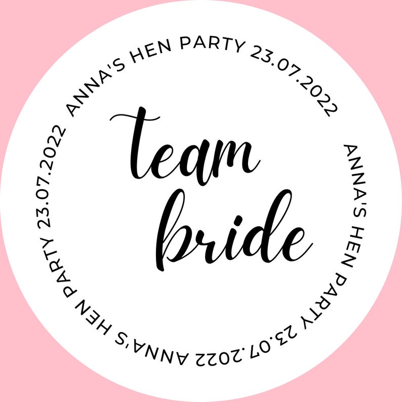 Hen Do Sticker Hen Party Sticker Personalised Sticker - Etsy UK