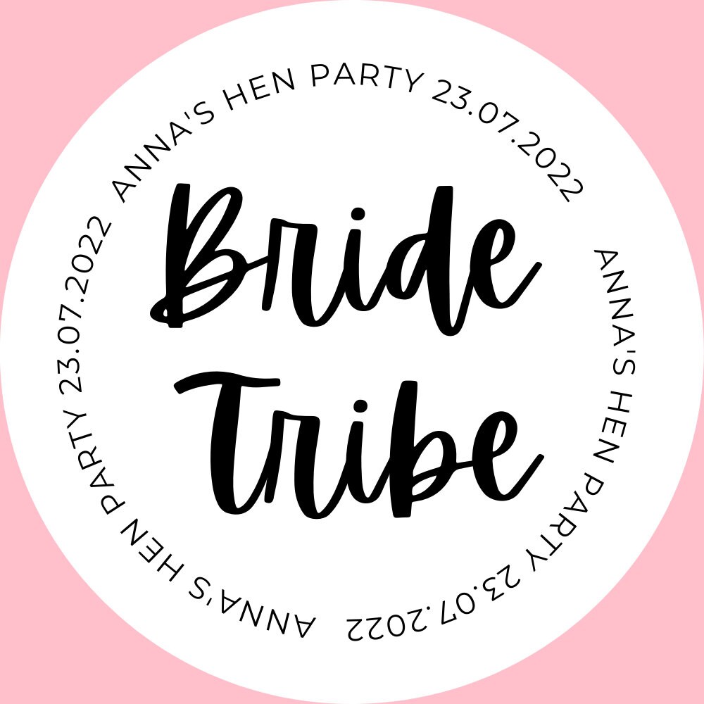 Hen Do Sticker Hen Party Sticker Personalised Sticker - Etsy UK