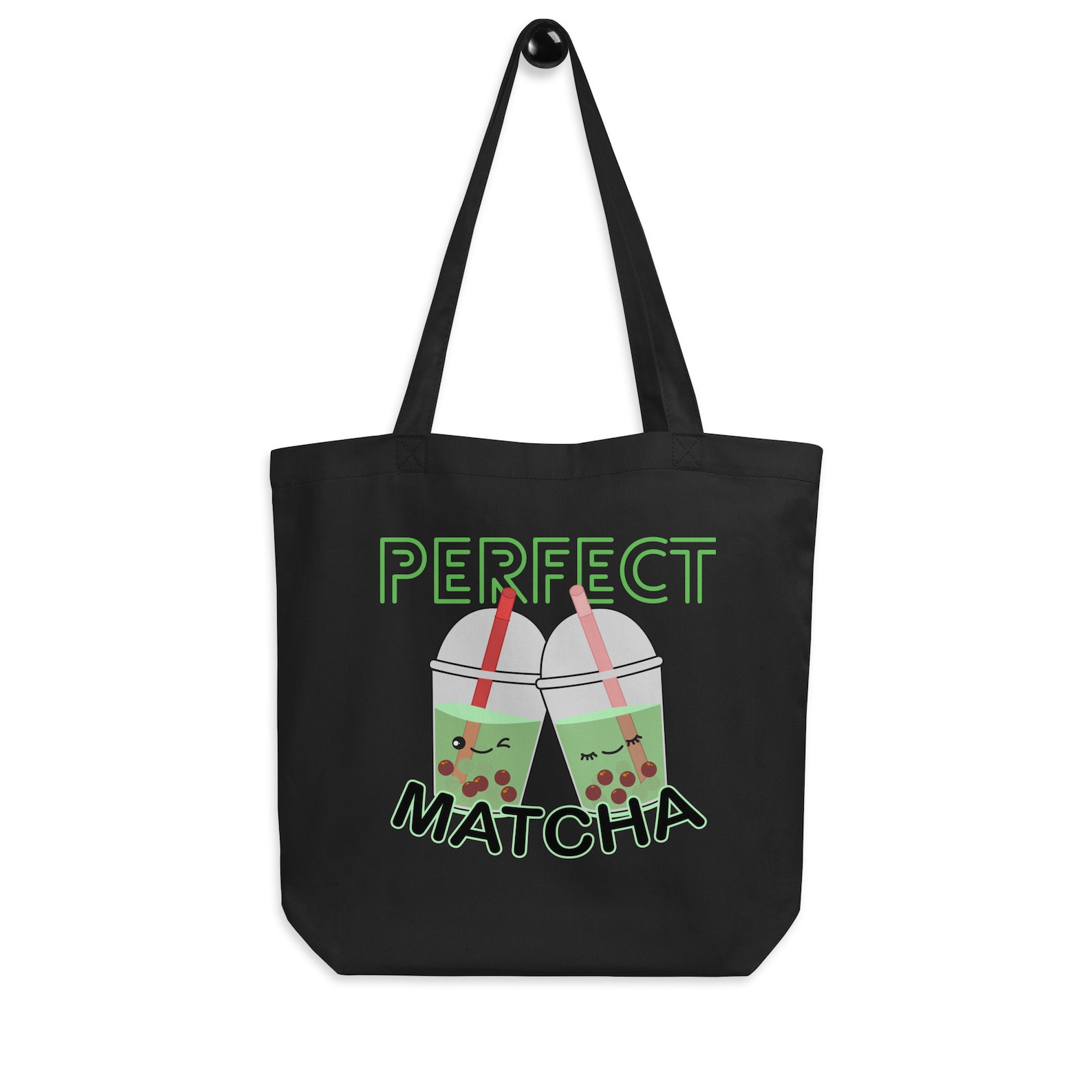 Perfect Match-a Tote Bag, Boba Tote, Bubble Tea Bag - Etsy