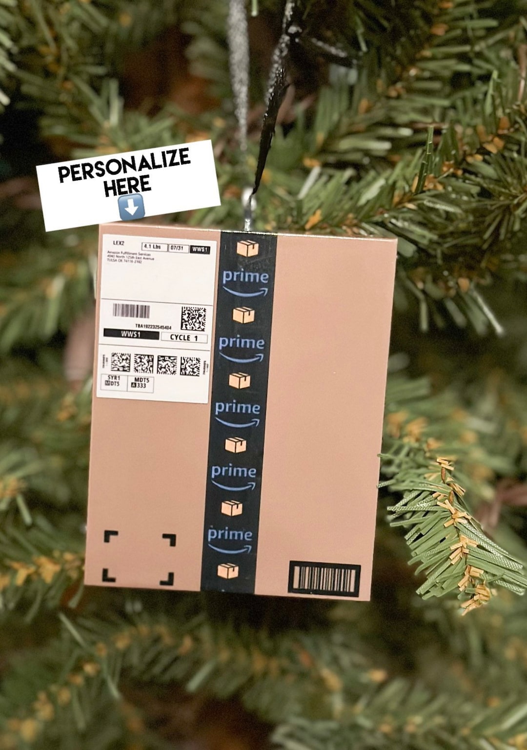 Amazon Ornament, Christmas Ornament Amazon, Gift for Amazon Lover ...