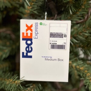 Fed Ex Ornament- Funny Christmas Ornament- Love to Shop - Etsy