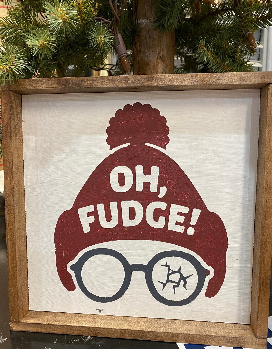 Oh Fudge! Sign, Christmas Story Decor, Farmhouse Christmas, - Etsy