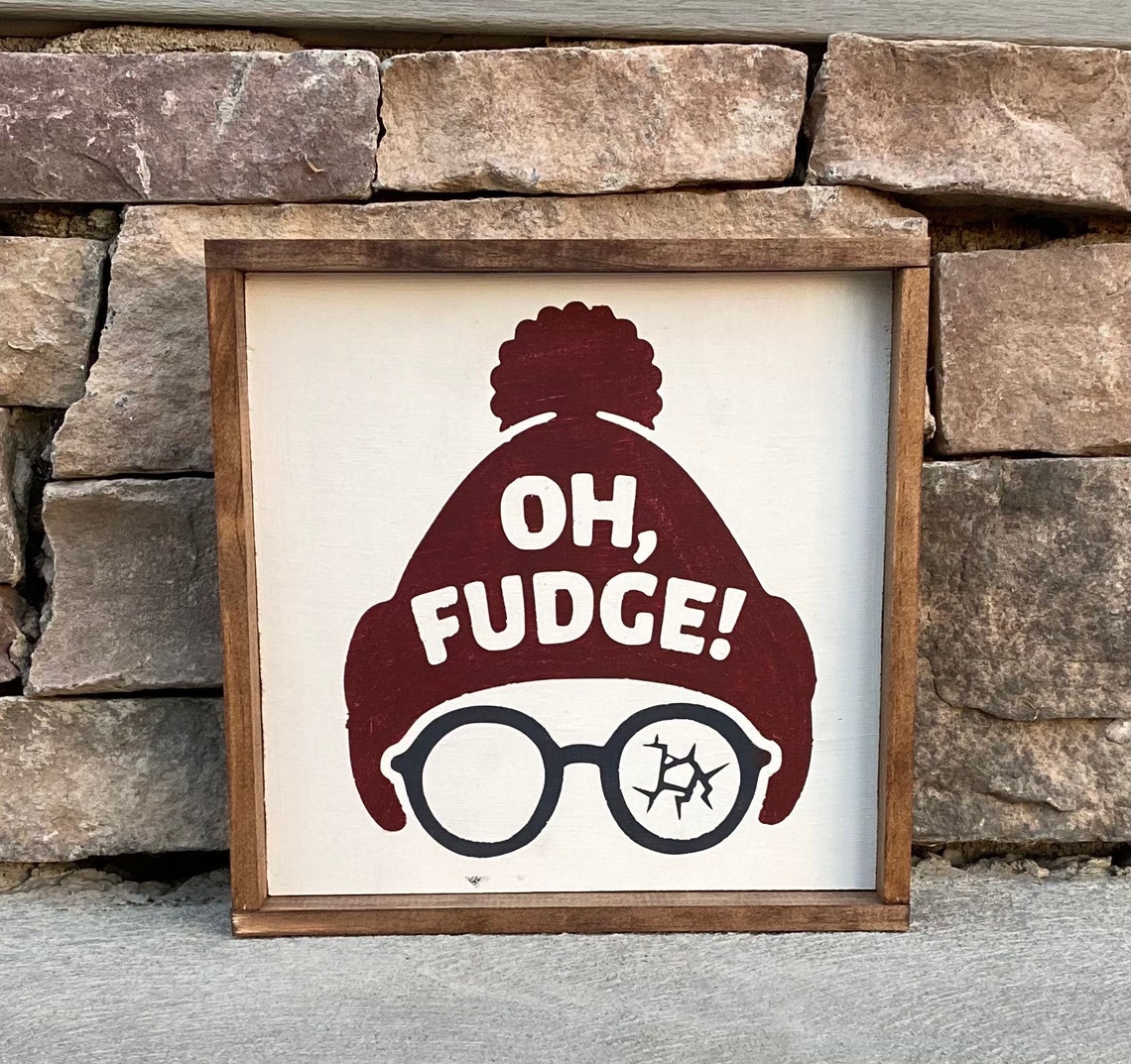 Oh Fudge! Sign, Christmas Story Decor, Farmhouse Christmas, - Etsy