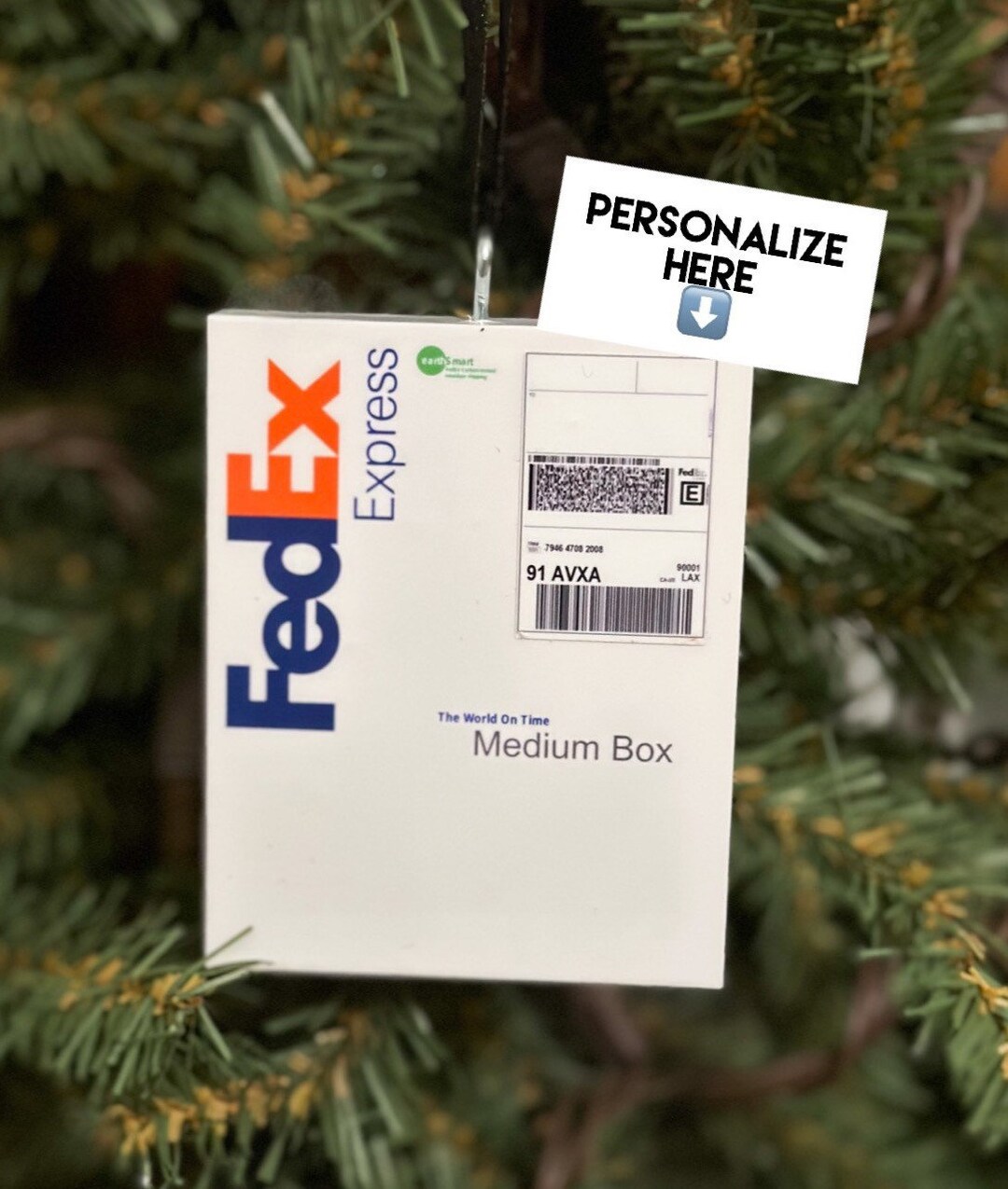 Fed Ex Ornament- Funny Christmas Ornament- Love to Shop - Etsy