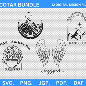 ACOTAR SVG Design Bundle pack of 12 Velaris City of - Etsy Australia