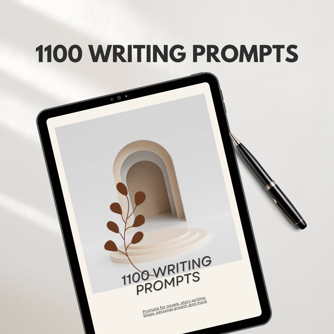 Prompts Templates, 1100 Journal Prompts for Beginners, Novel Writing ...