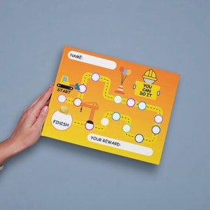 Printable Kids Reward Chart, Constructions Trucks Daily Chore Charts ...