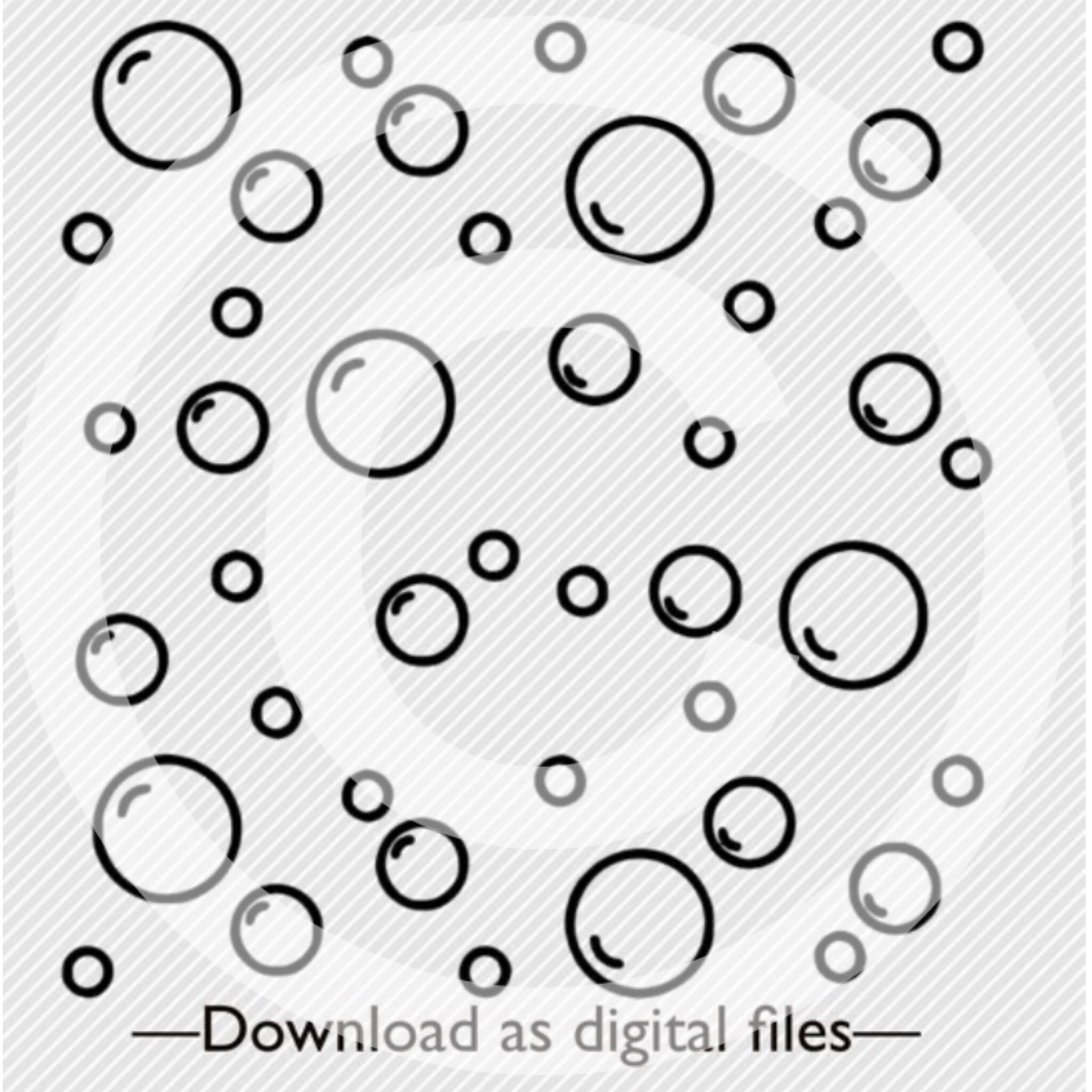 Bubbles svg clipart dxf Soap bubbles bundle vector files | Etsy
