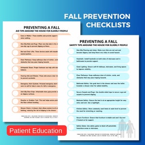 Falls Prevention Checklist: Home Safety Tips for Seniors (PDF) - Etsy