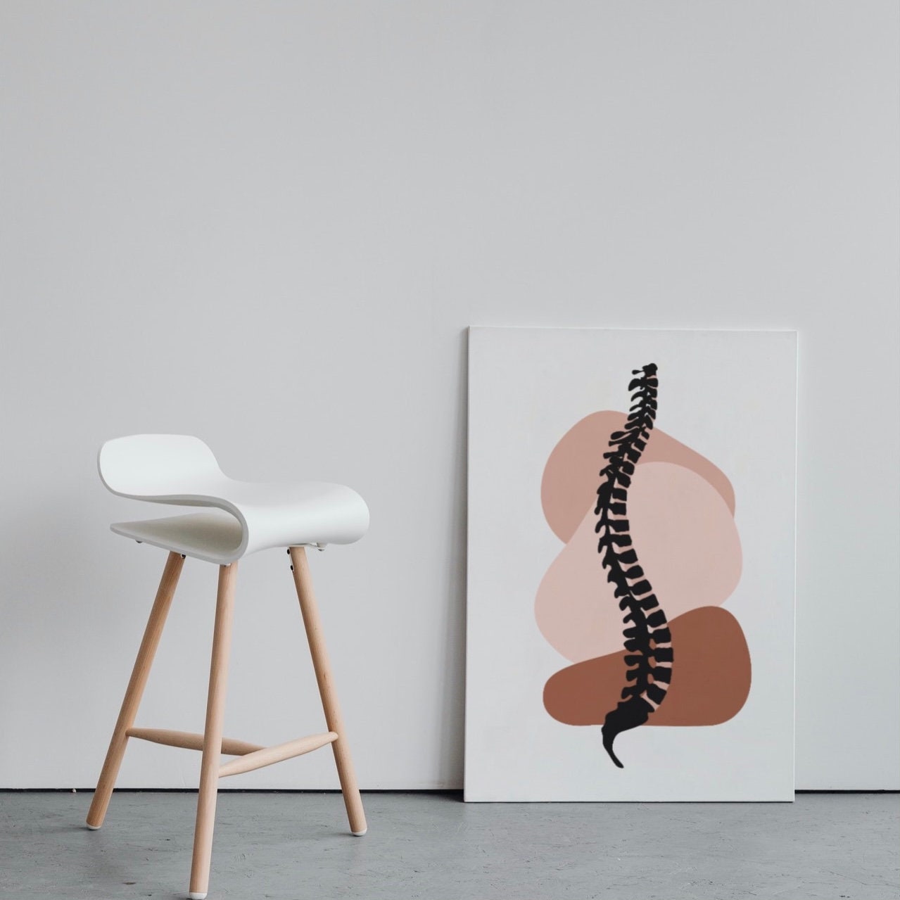 Spine Poster Orthopaedic Wall Art Chiropractor Gift Anatomy - Etsy