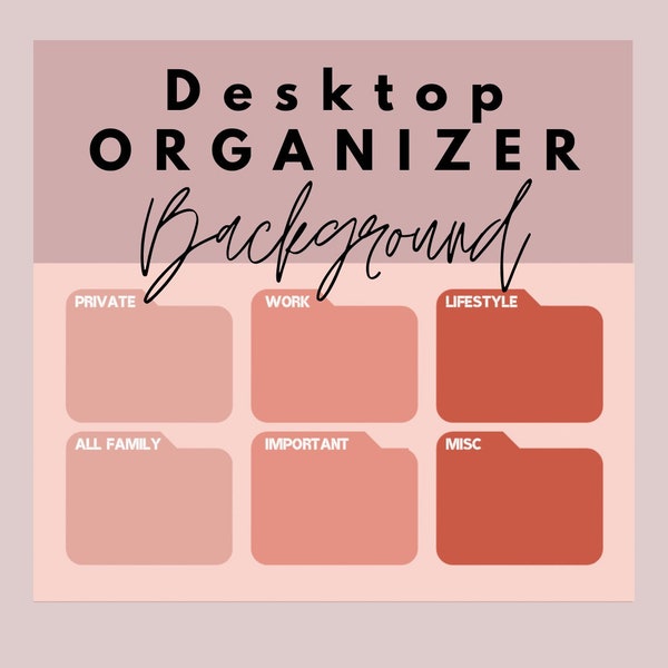 Simple Desktop Organizer Wallpaper - Etsy