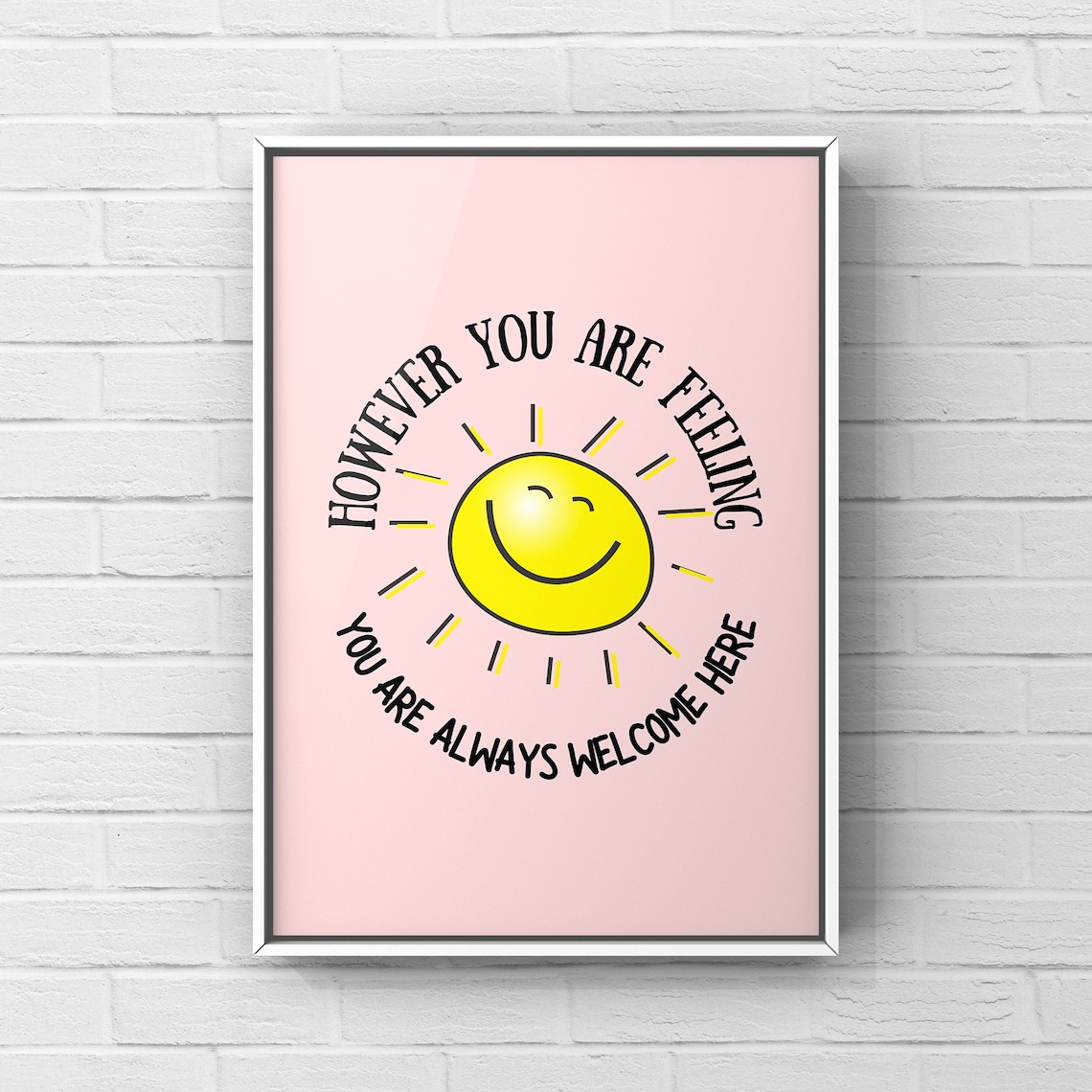You Are Welcome Here Mental Health Poster Therapist Sign - Etsy