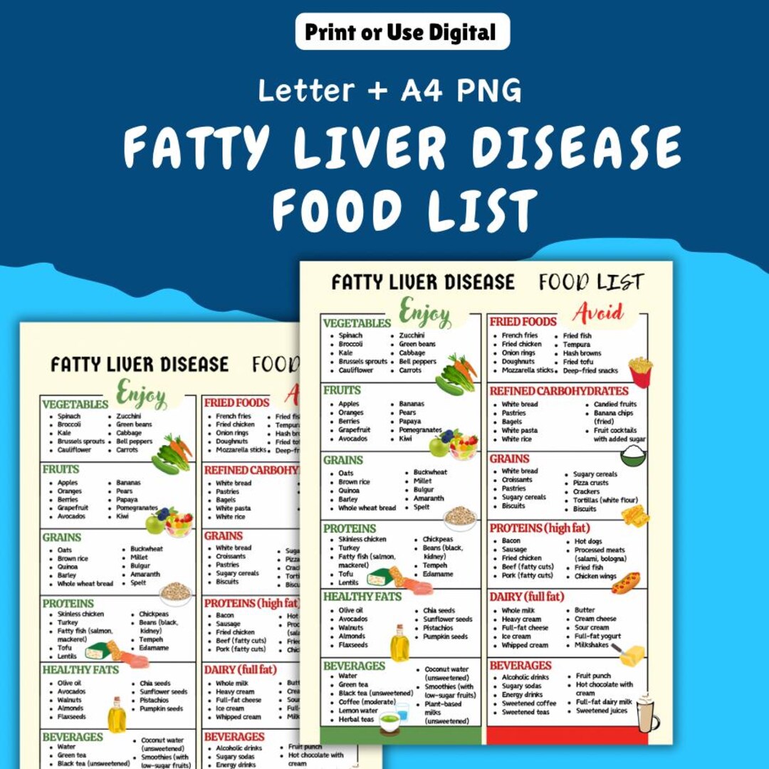 Fatty Liver Diet Food List for Fatty Liver Meal Plan, Fatty Liver ...