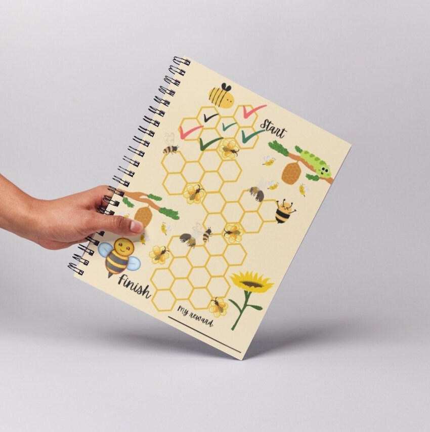 Honeycomb Bees Daily Chore Charts, Printable Kids Reward Chart, Kids ...