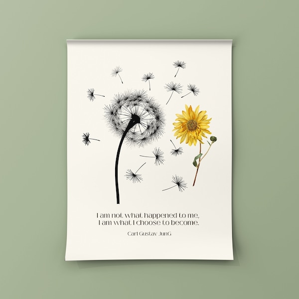 Flower Mental Health Poster - Etsy