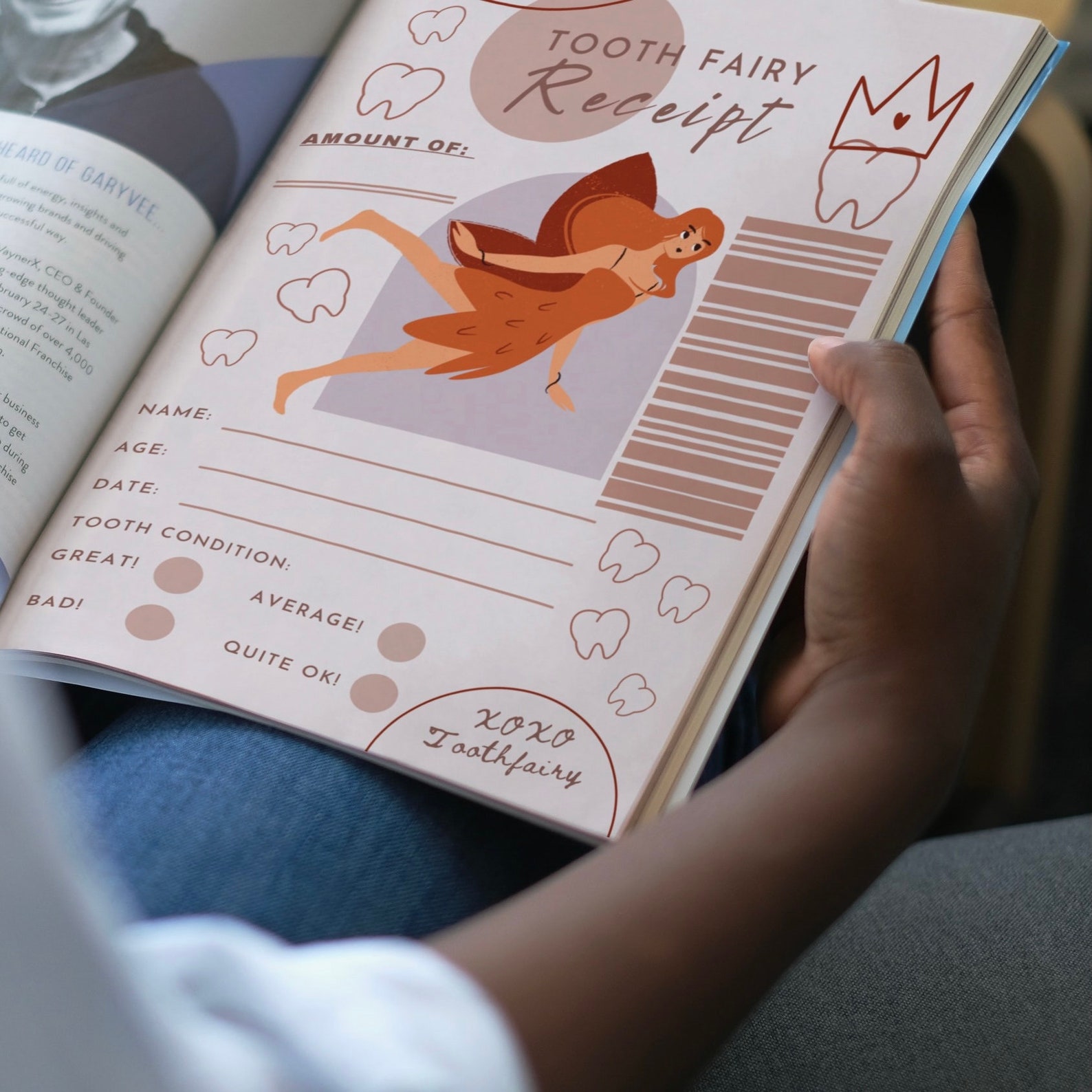 Tooth Fairy Receipts Printable Tooth Fairy Note Printable - Etsy