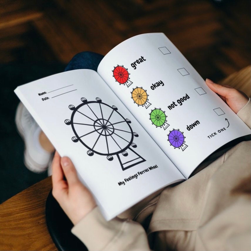 Feelings List Wheel, Feelings Color Wheel Frame, Emotions Wheel ...