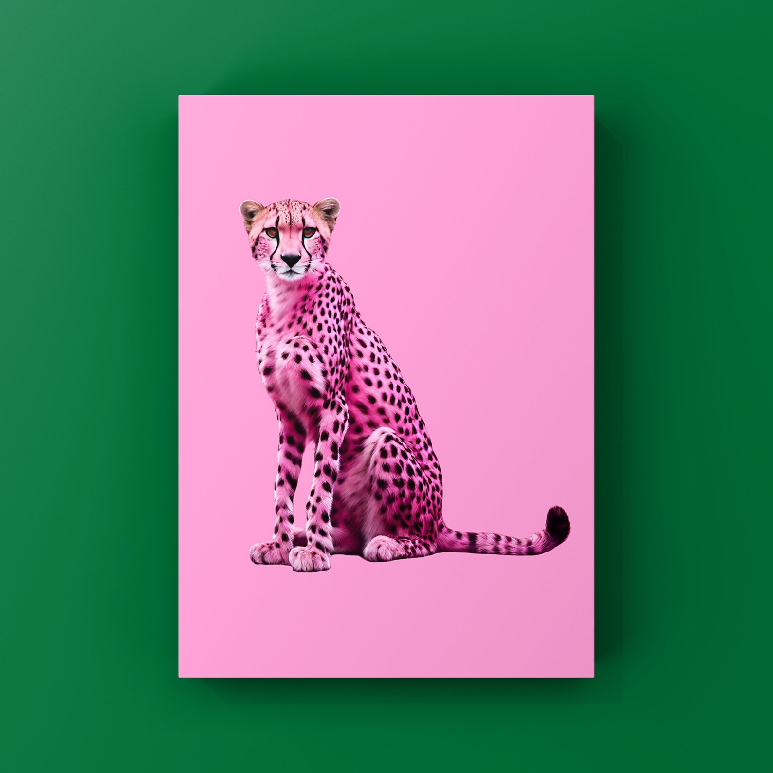 Cheetah Print, Pink Leopard Art Print, Boho Home Decor, Blush Pink Wall ...