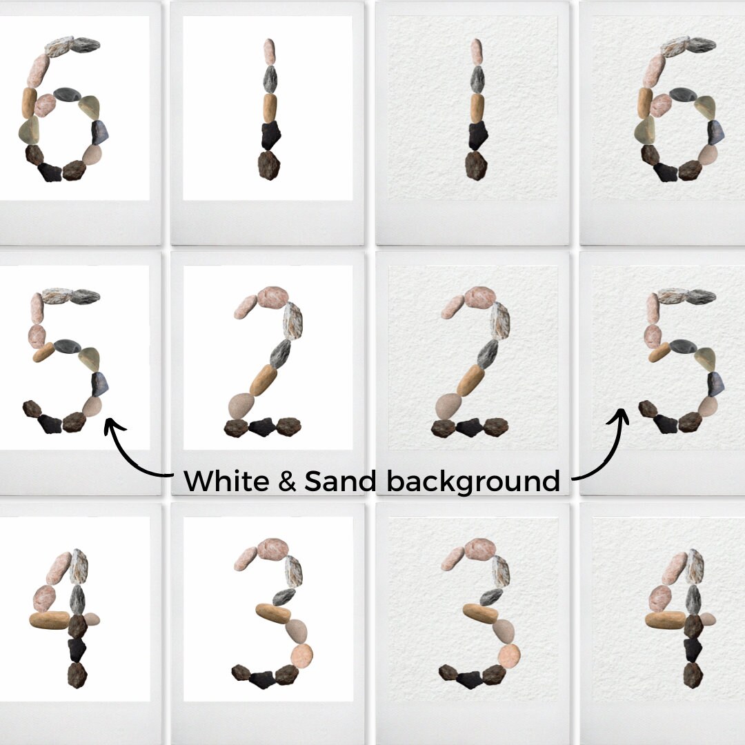Numbers Flashcards, Nature Numbers Posters Classroom, Counting ...