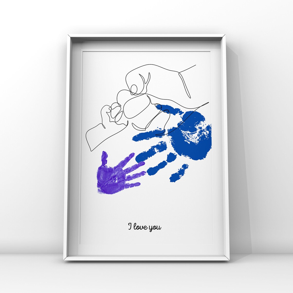 Do It Yourself Printable Dad Son Fist Baby Handshake DIY - Etsy