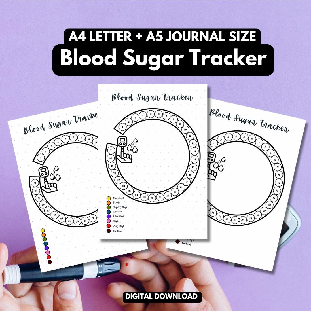 Diabetes Tracker, Track Diabetes, Blood Sugar Tracker, Diabetes Log ...