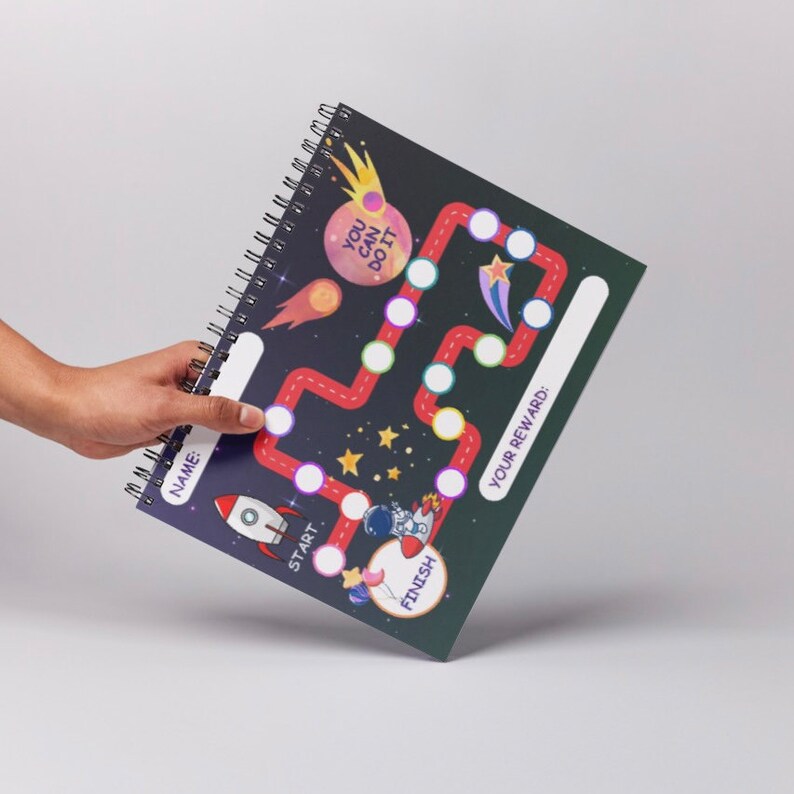 Printable Kids Reward Chart, Kids Rocket Ship Daily Chore Charts, Kids ...